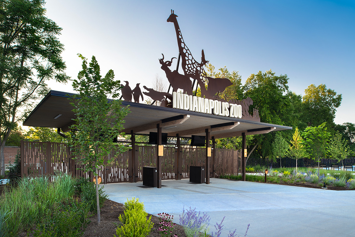 Indianapolis Zoo Entry and International Chimpanzee Complex | Projects ...